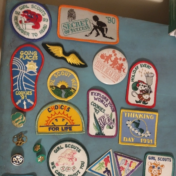 None | Other | Vintage Girl Scout Badges And Pins 23 Total | Poshmark